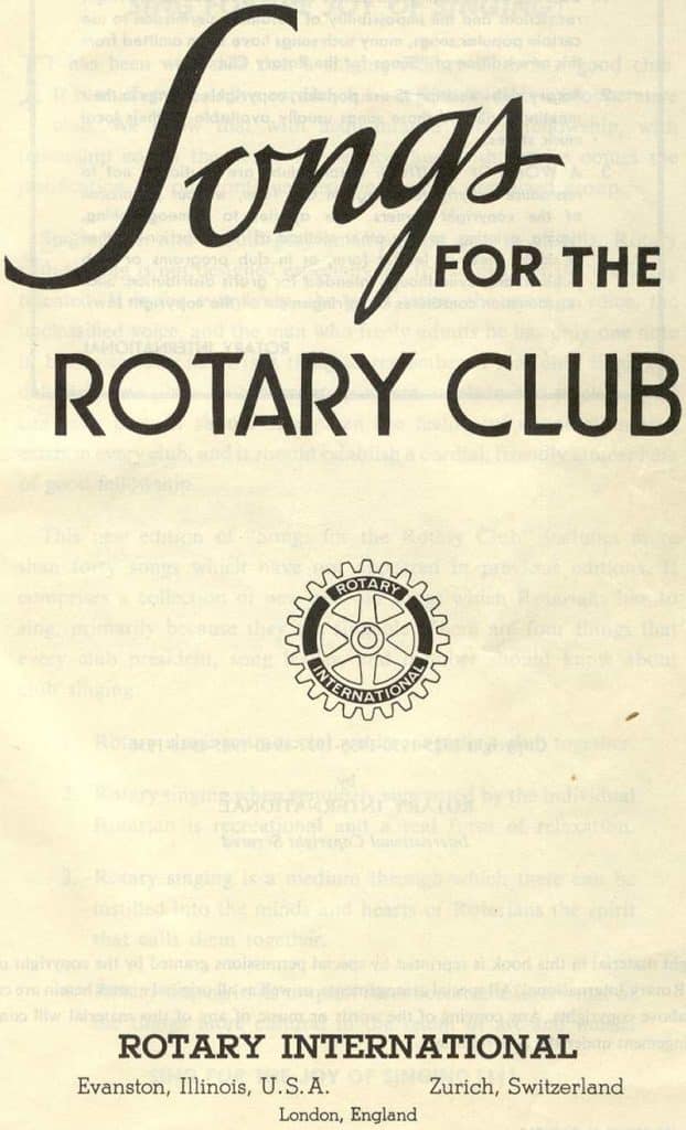 Rotary Songs | Rotary Global History Fellowship (RGHF)